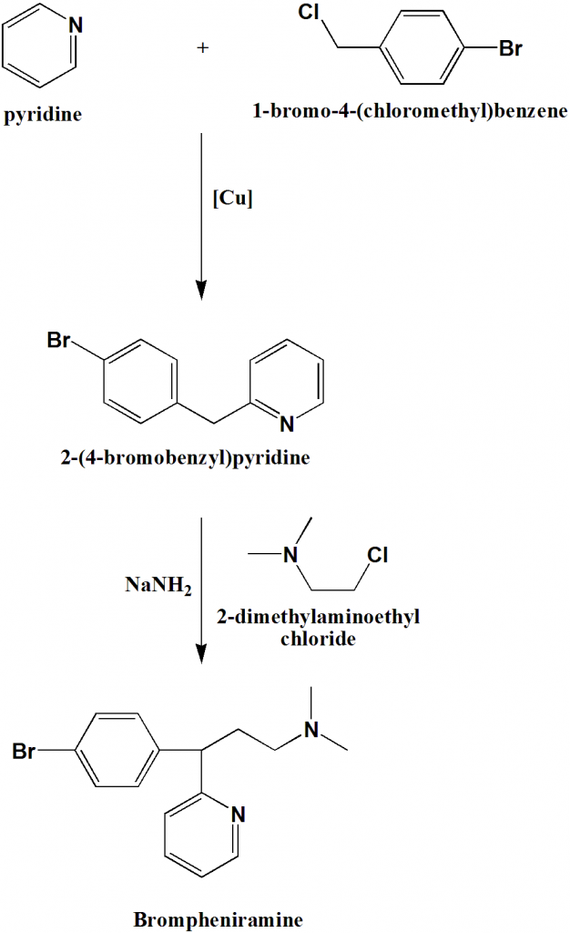 BROMPHENIRAMINE Synthesis, SAR, MCQ,Structure,Chemical Properties and ...