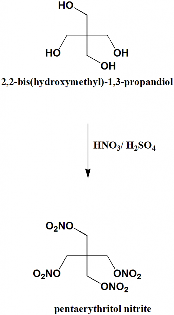 PENTAERYTHRITOL TETRANITRATE Synthesis, SAR, MCQ,Structure,Chemical Properties and Therapeutic ...