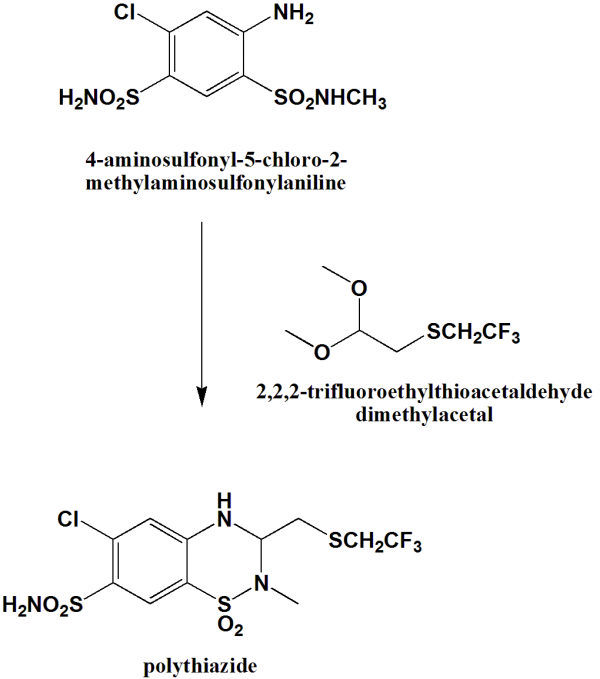 POLYTHIAZIDE Synthesis, SAR, MCQ,Structure,Chemical Properties and ...