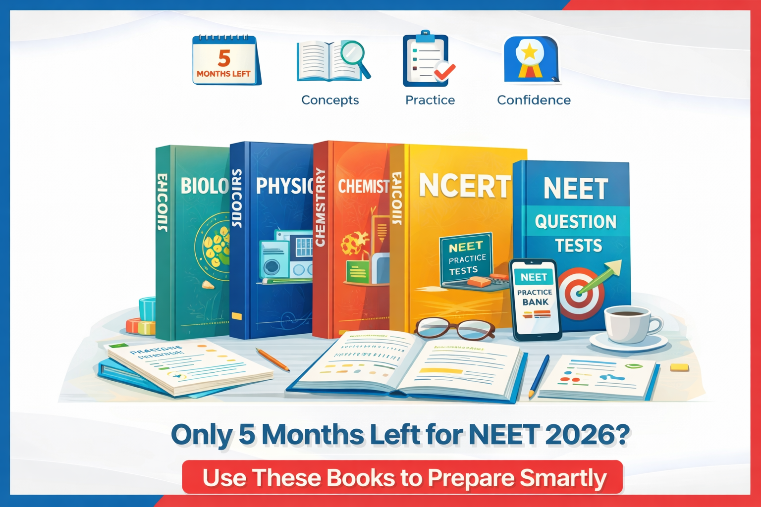 Only 5 Months Left for NEET 2026? Use These Books to Prepare Smartly ...